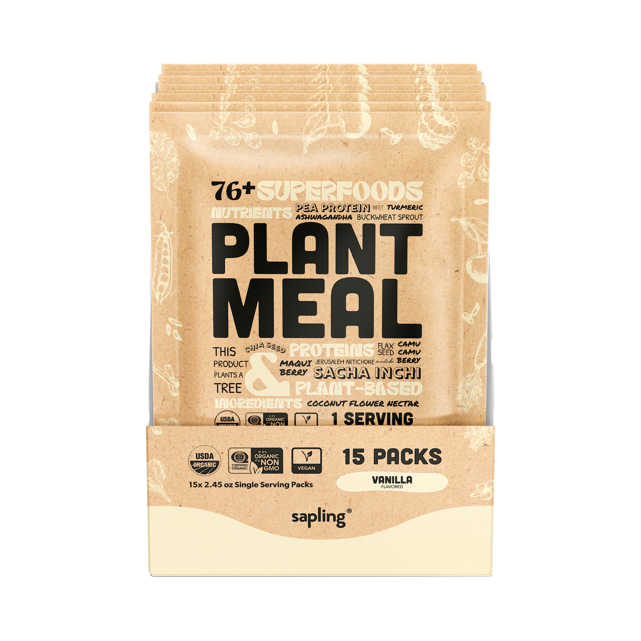 Plant Meal Travel Packs Vanilla